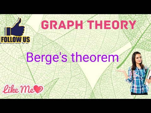Graph theory, Berge's theorem, Important theorem - YouTube