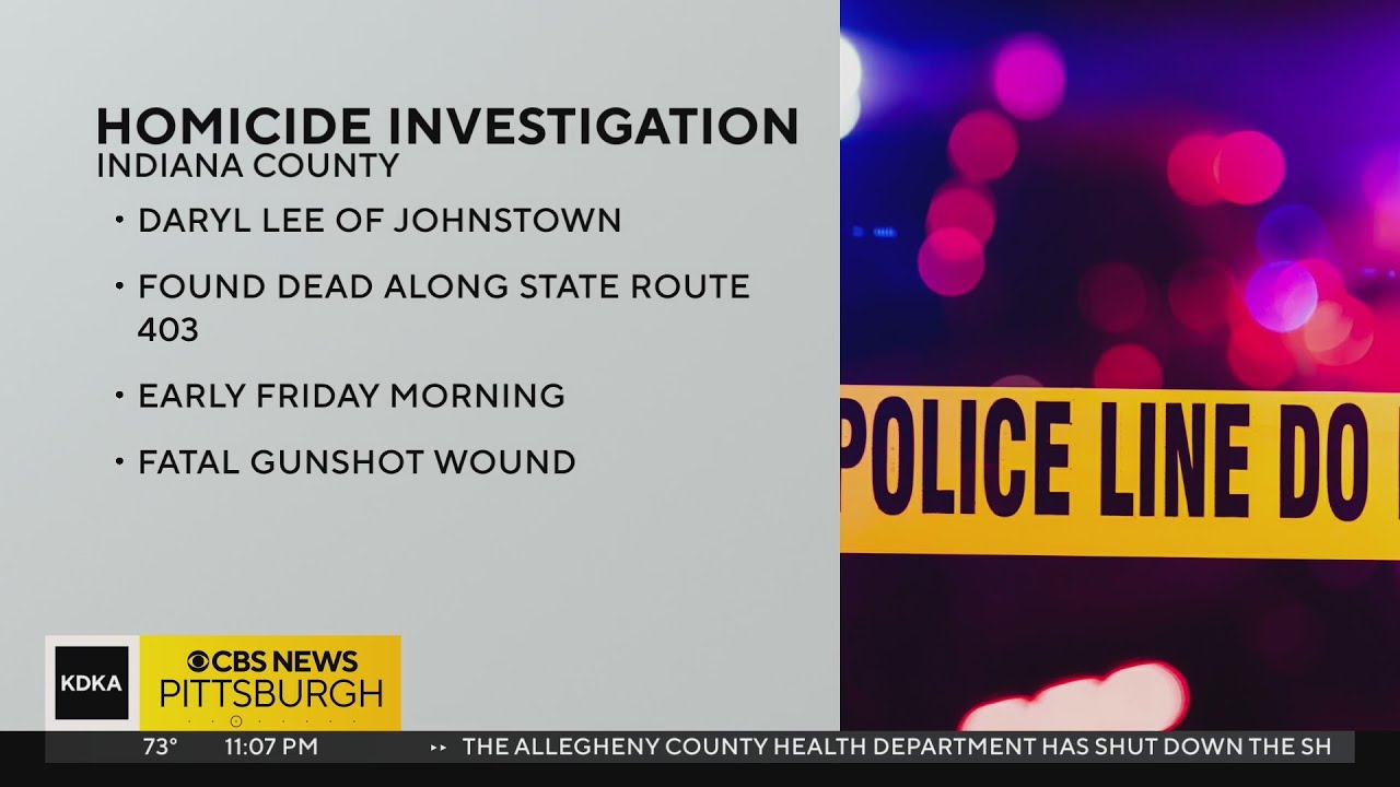 Body found in Indiana County prompts homicide investigation - YouTube