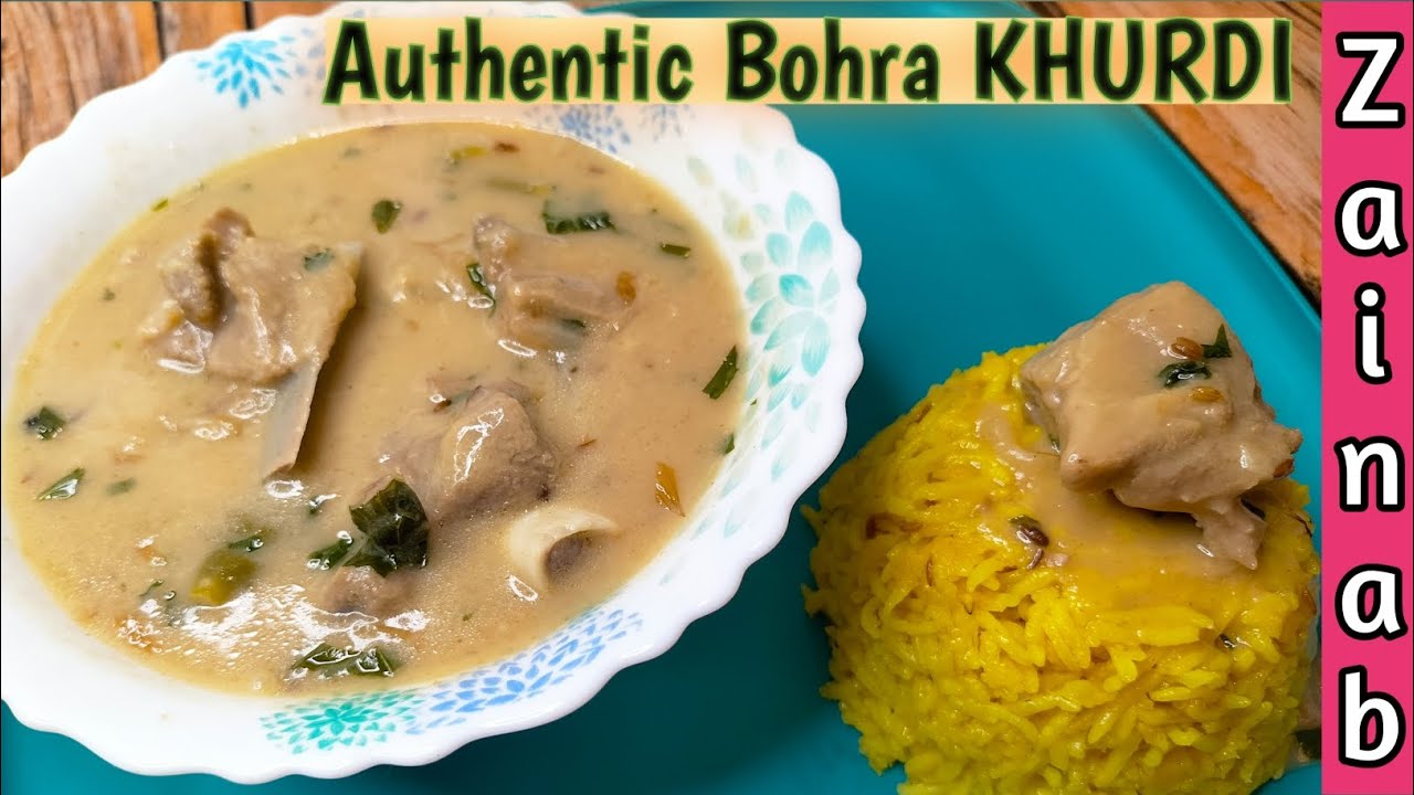 Bohra Authentic Khurdi khichdi| mutton white soup| doodh wali khurdi ...
