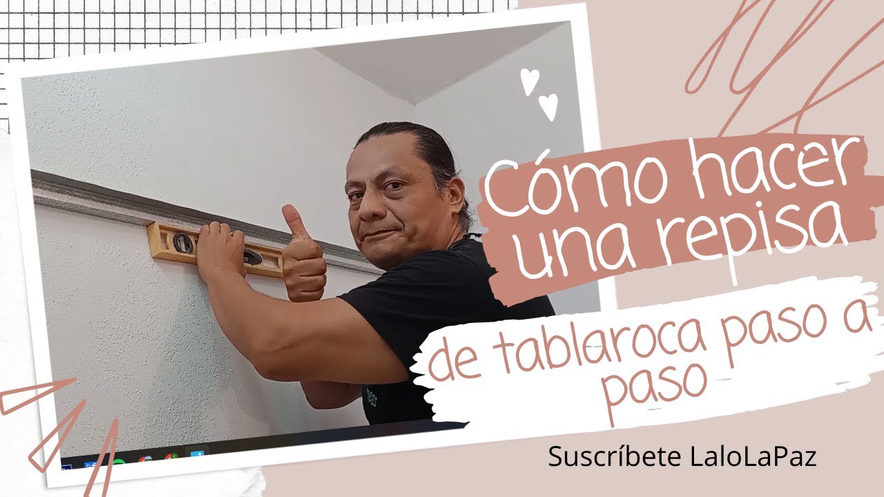 Cómo hacer una repisa de tablaroca (Drywall), paso a paso - YouTube