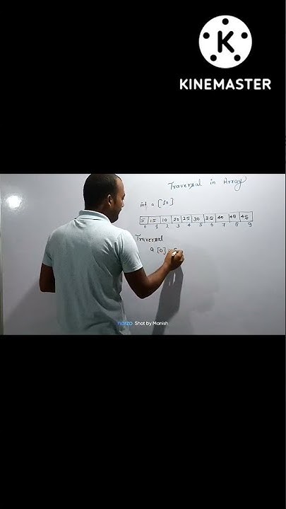 Traverse Operation In Array Traversing In Array Shorts Youtube