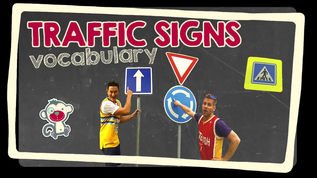 Traffic signs - English vocabulary - YouTube