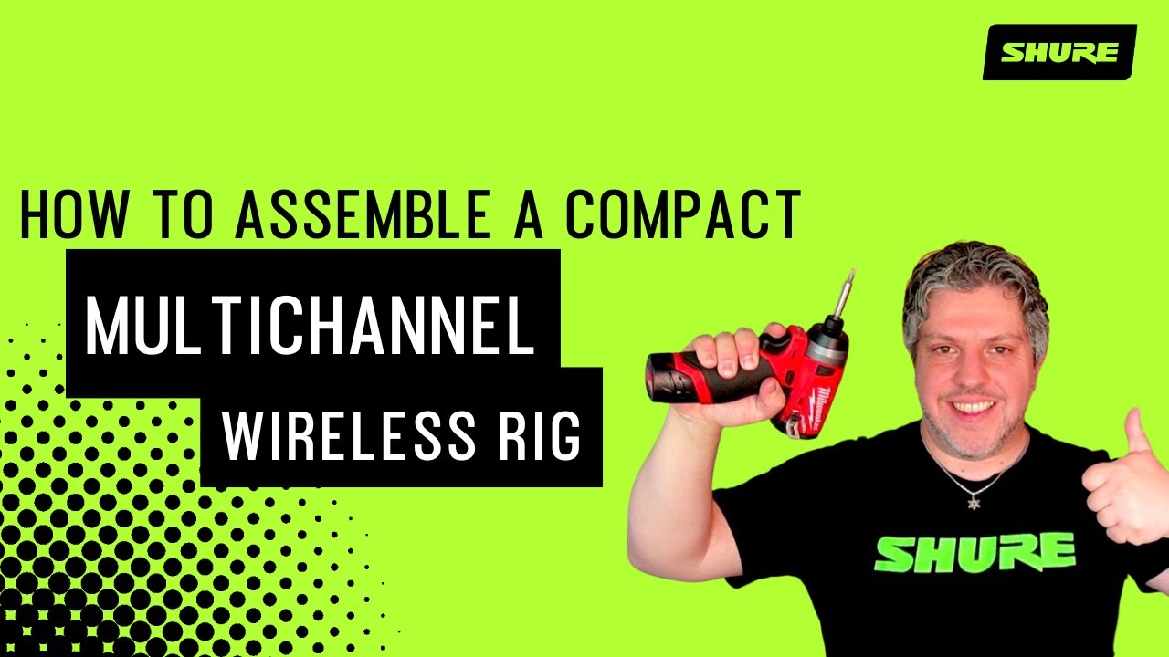 How to Assemble a Compact Multichannel Wireless Rig | Shure - YouTube