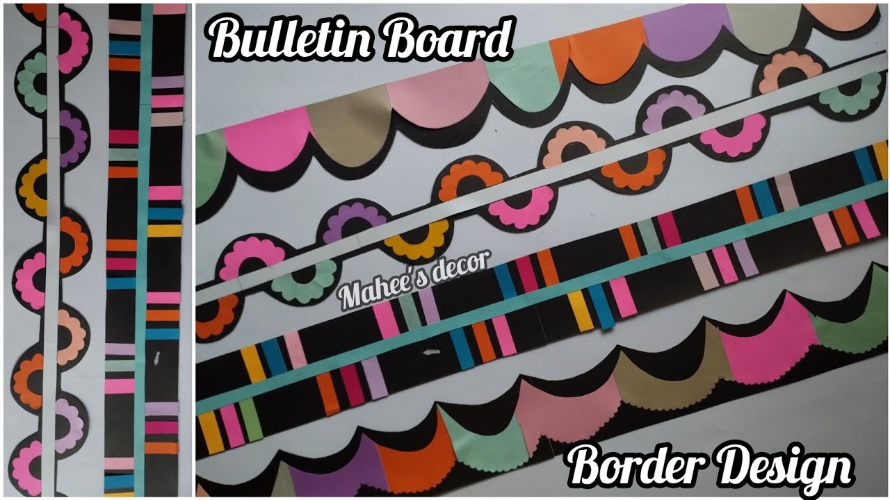 Bulletin Board Border Design | Decoration Ideas For School | Border ...