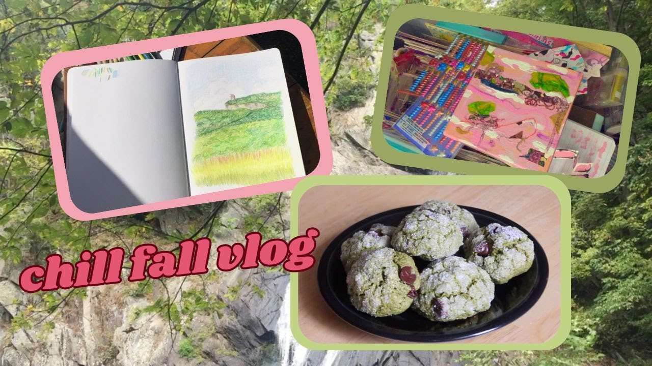 chill early fall days vlog // nature, art, cooking - YouTube