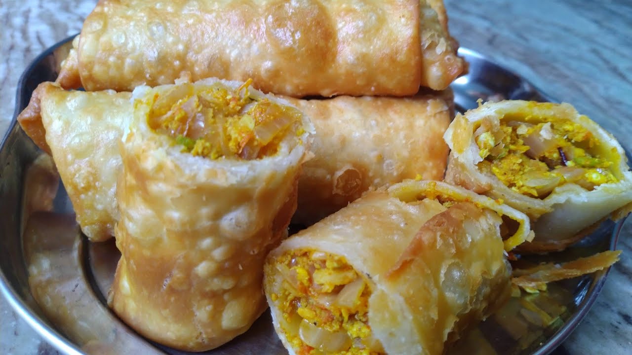 EGG SPRING ROLL || Muttai roll || Egg roll || Bakery style egg roll ...