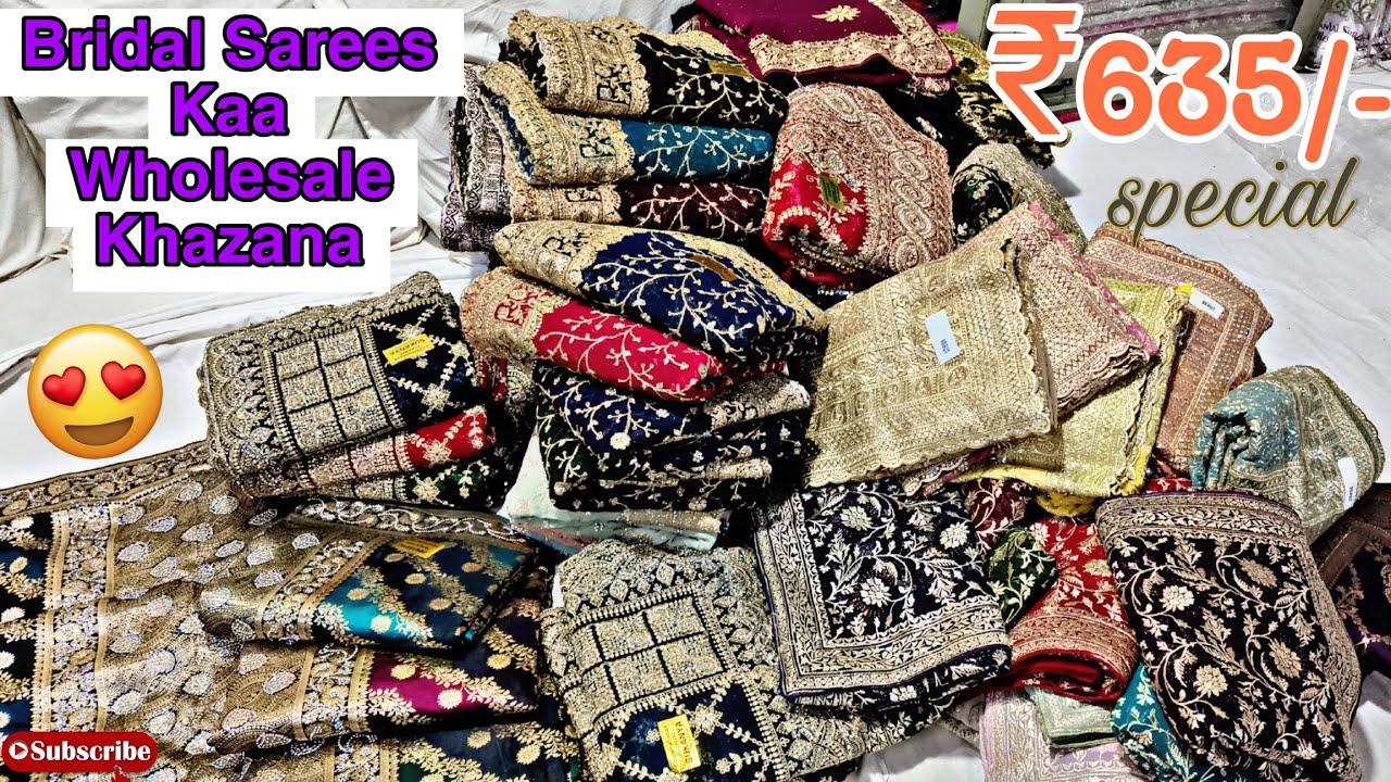 Wholesale Bridal Sarees Kaa Khazana👌 Organza Sarees || Georgette Sarees ...