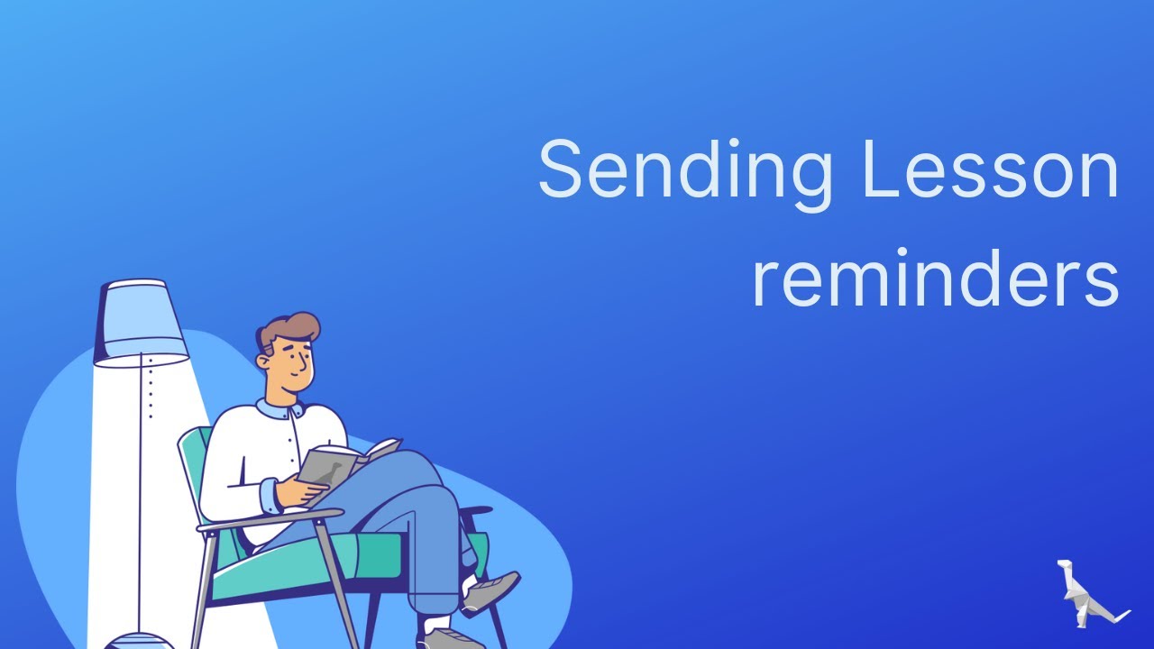 Sending Lesson reminders in TutorCruncher - YouTube