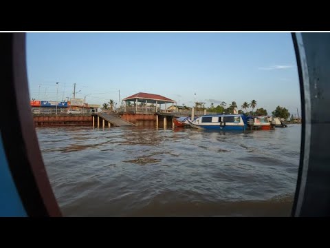 Crossing the Essequibo River Guyana | from Supanaam to Parika with the ...