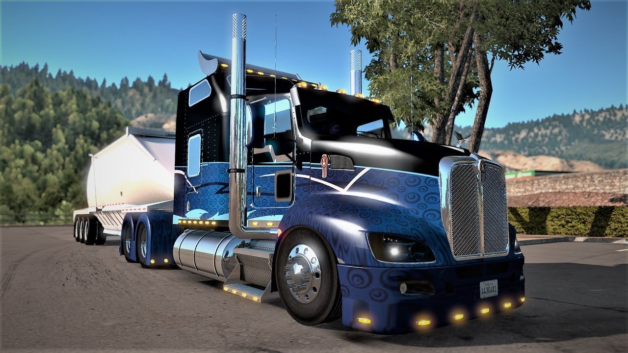 American Truck Simulator T660 Shaneke Chrome Custome Truck! - YouTube
