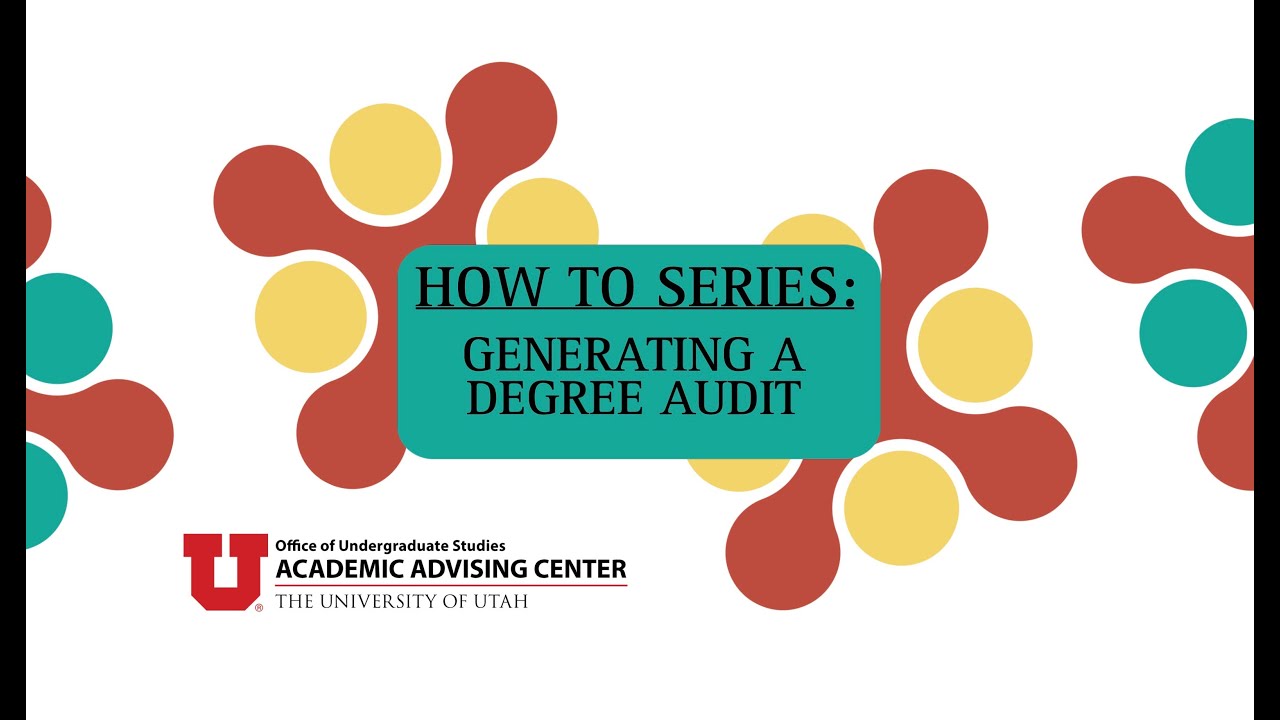 Generating a Degree Audit - YouTube