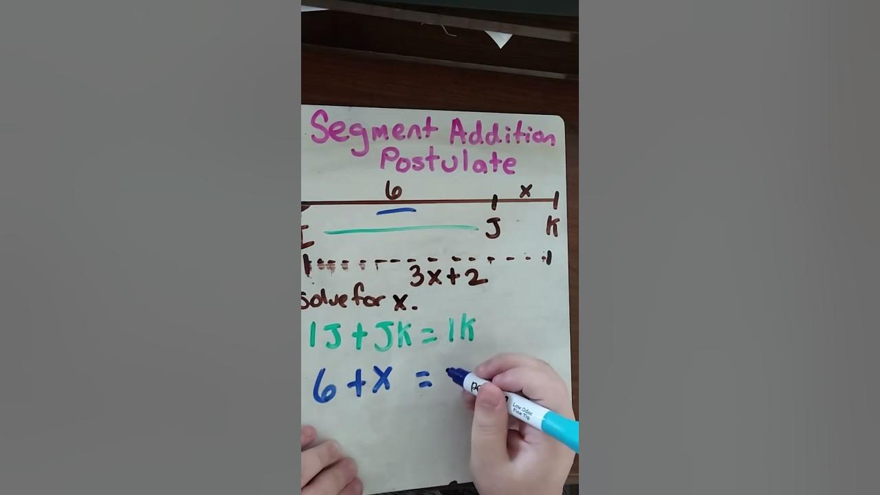 Segment Addition Postulate - Solving for x - YouTube