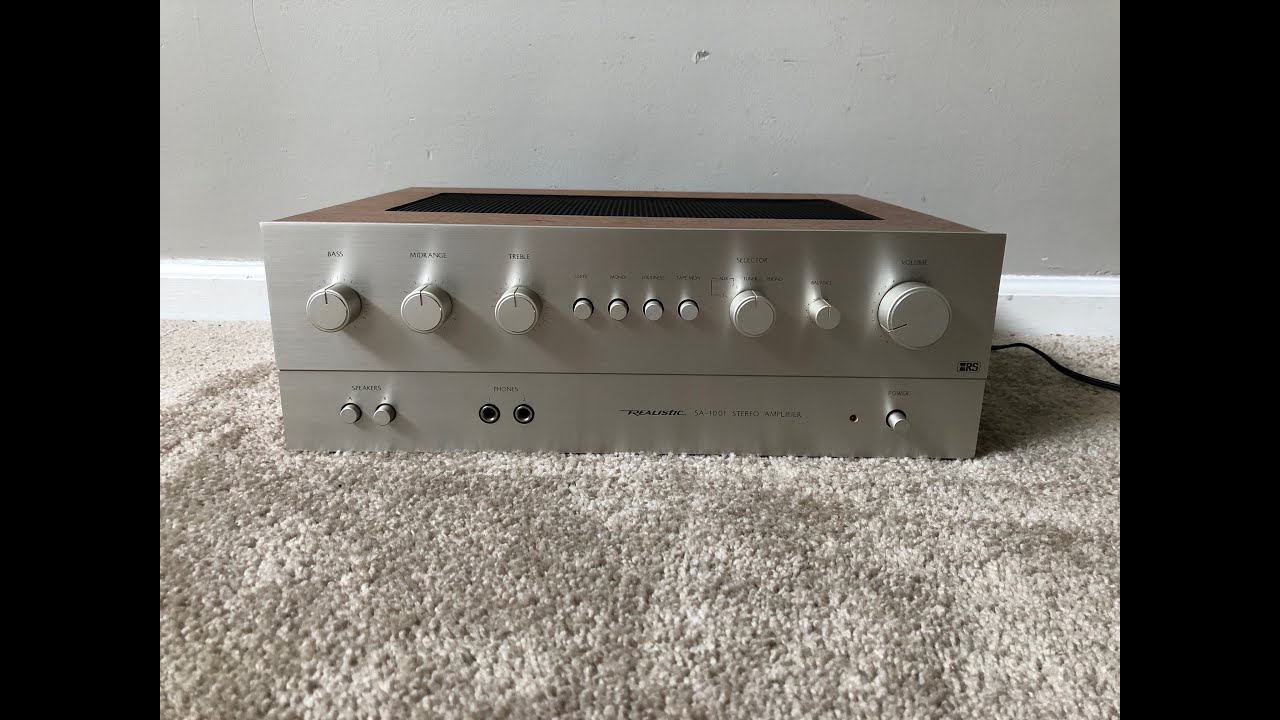Realistic SA-1001 Home Stereo Integrated Amplifier - YouTube