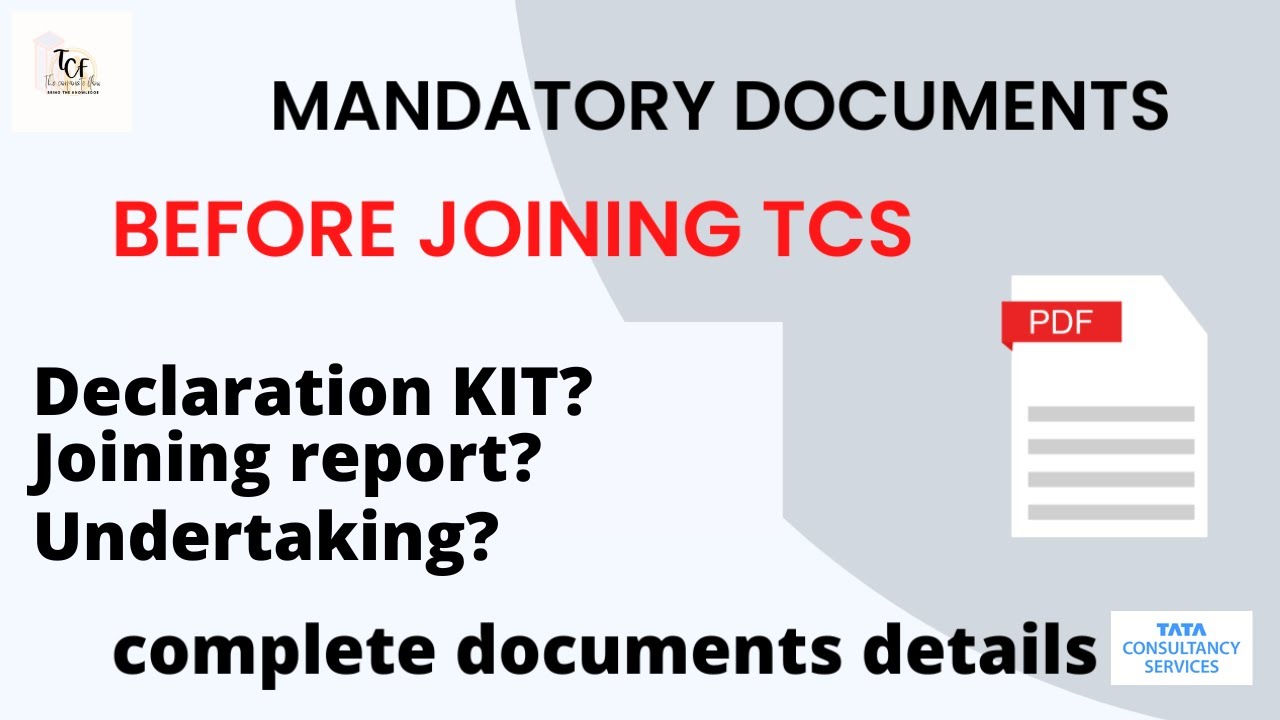 How To fill TCS declaration kit complete Information || TCS Declaration ...