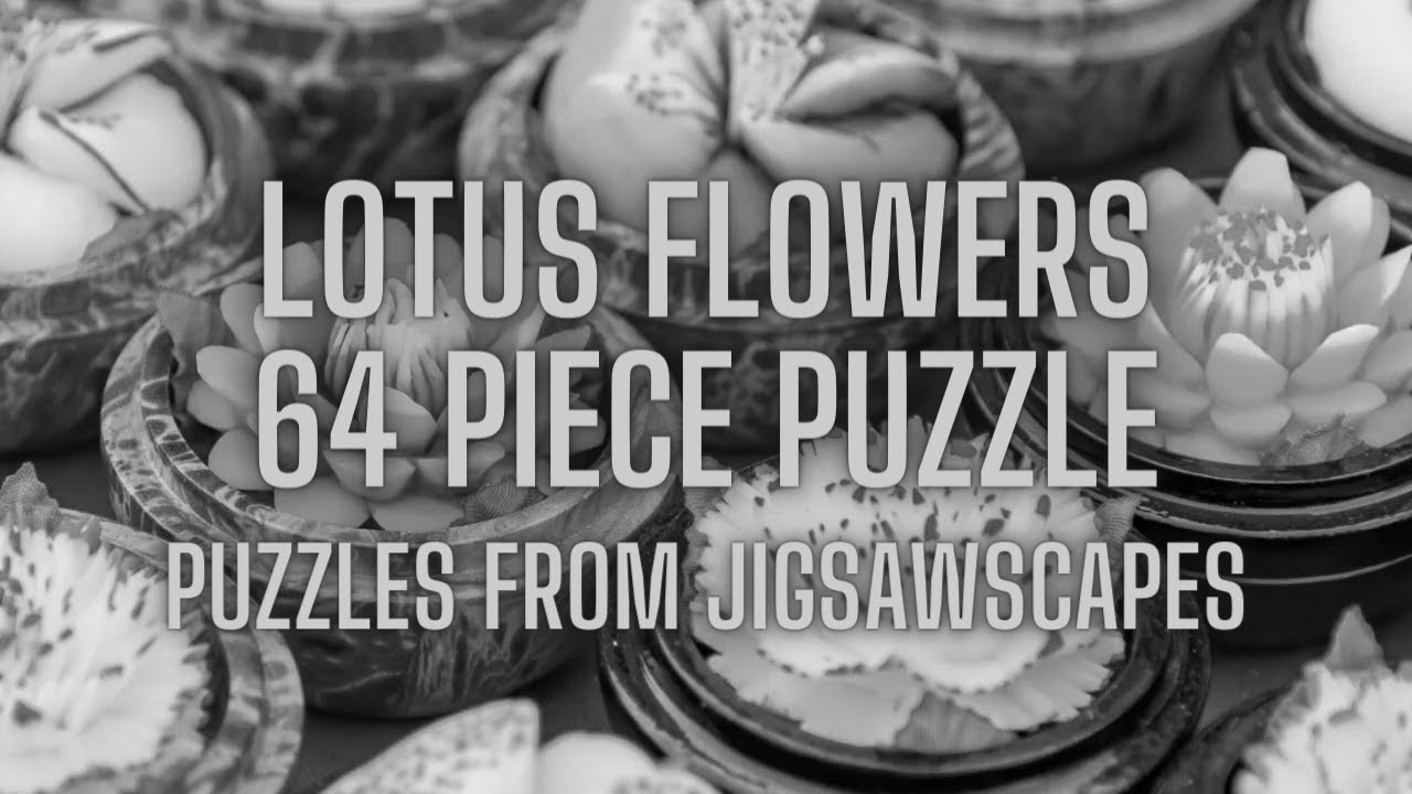 Lotus Flowers 64 Piece Puzzle - YouTube
