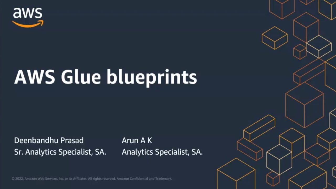 AWS Glue Blueprints | Amazon Web Services - YouTube