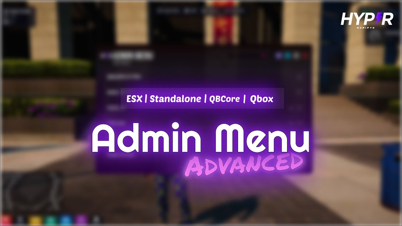 Admin Menu | QBCore & QBox & ESX & Standalone| Custom UI | Advanced ...