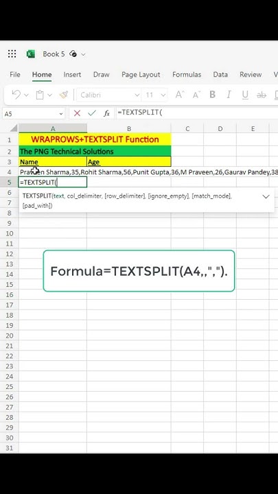 Excel Trick: WRAPROWS + TEXTSPLIT function!!#shorts - YouTube