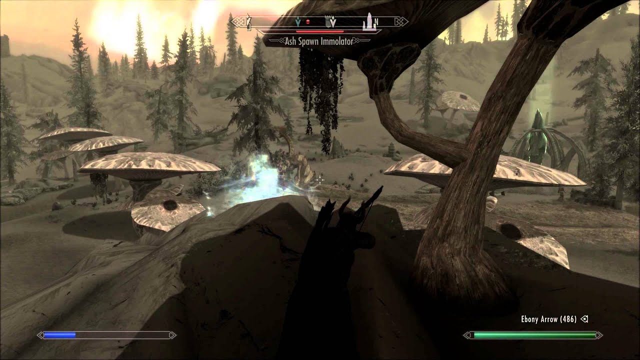 Elder dragon kill at Tel Mithryn courtyard (Skyrim) [HD] - YouTube