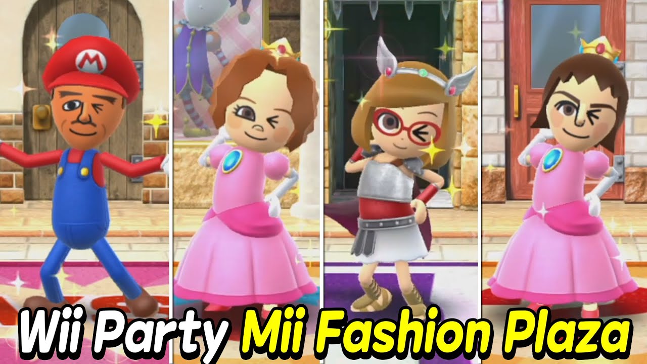 Wii Party U - Mii Fashion Plaza (Expert Com)🎵 Nikki vs Giulia vs ...