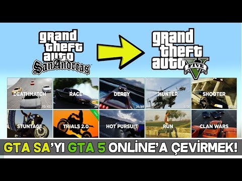 GTA SAN ANDREAS 'I GTA 5 Online GİBİ OYNAMAK - MTA GTA 5