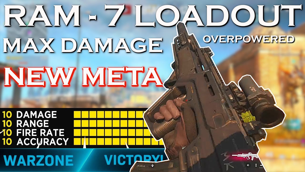 RAM-7 Strongest AR in Warzone ( BEST RAM-7 CLASS SETUP ) No RECOIL and ...