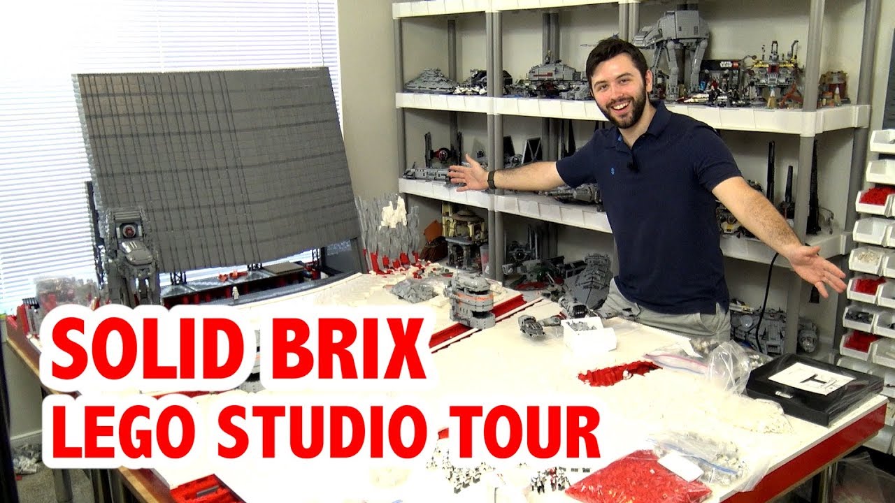 Solid Brix Studios (David Hall) LEGO Room Tour - YouTube