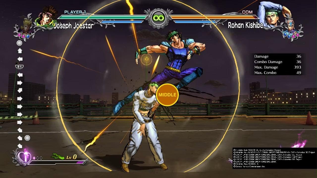 1Bar Joseph Joestrar combo OPTIMAL 504 Damage!!! JOJOS [ASBR] - YouTube
