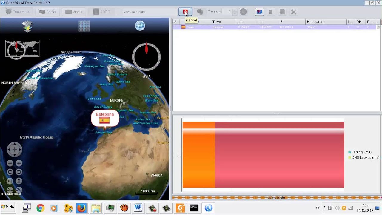 Open Visual Trace Route Whois - YouTube