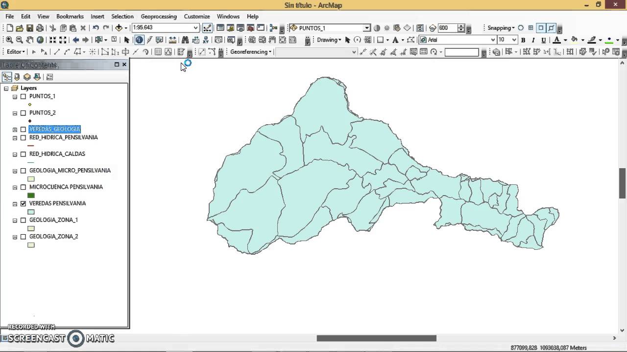 Unión de capas shapefiles en ArcGIS - YouTube