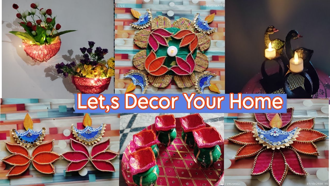 Decoration DIY |Easy & Beautiful Ideas for Diwali ! बिना खर्च अब हर घर ...