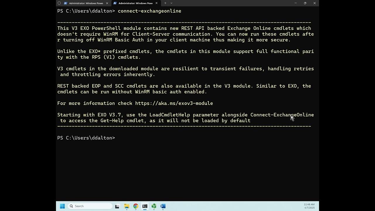 Connecting to Exchange Online Management in PowerShell - YouTube