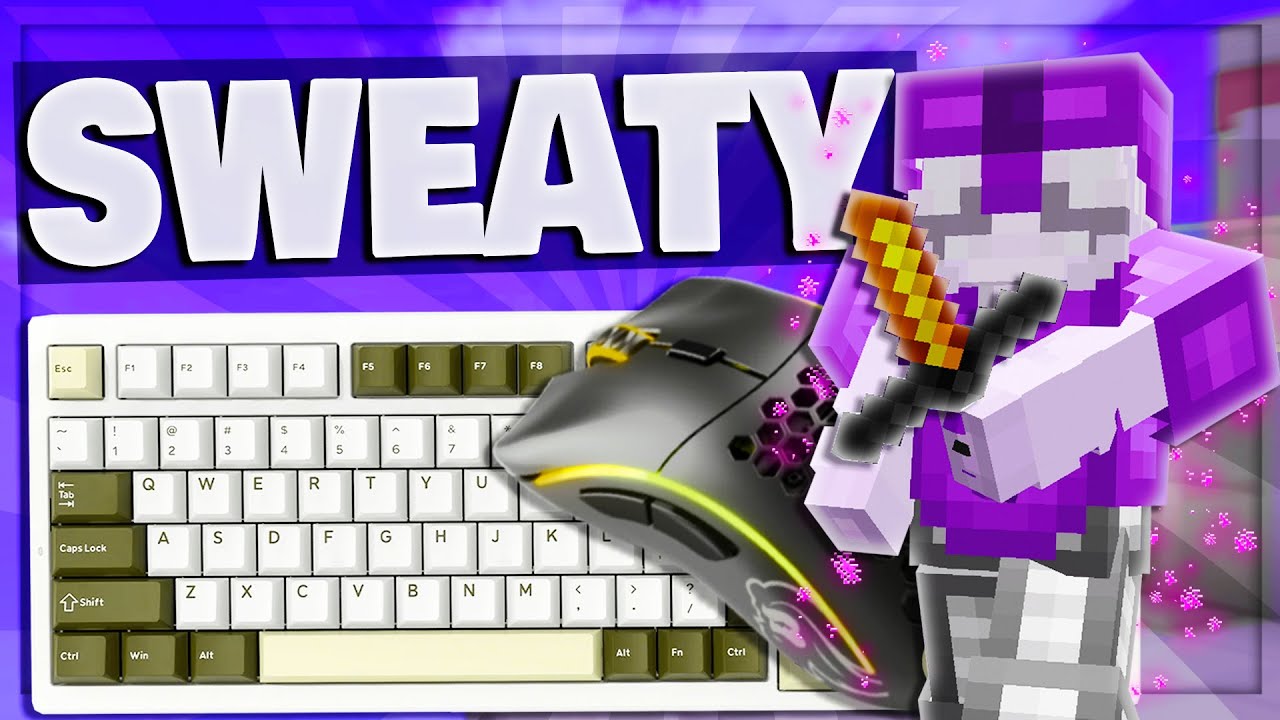 Sweaty Keyboard and mouse ASMR | Hypixel solo Bedwars - YouTube
