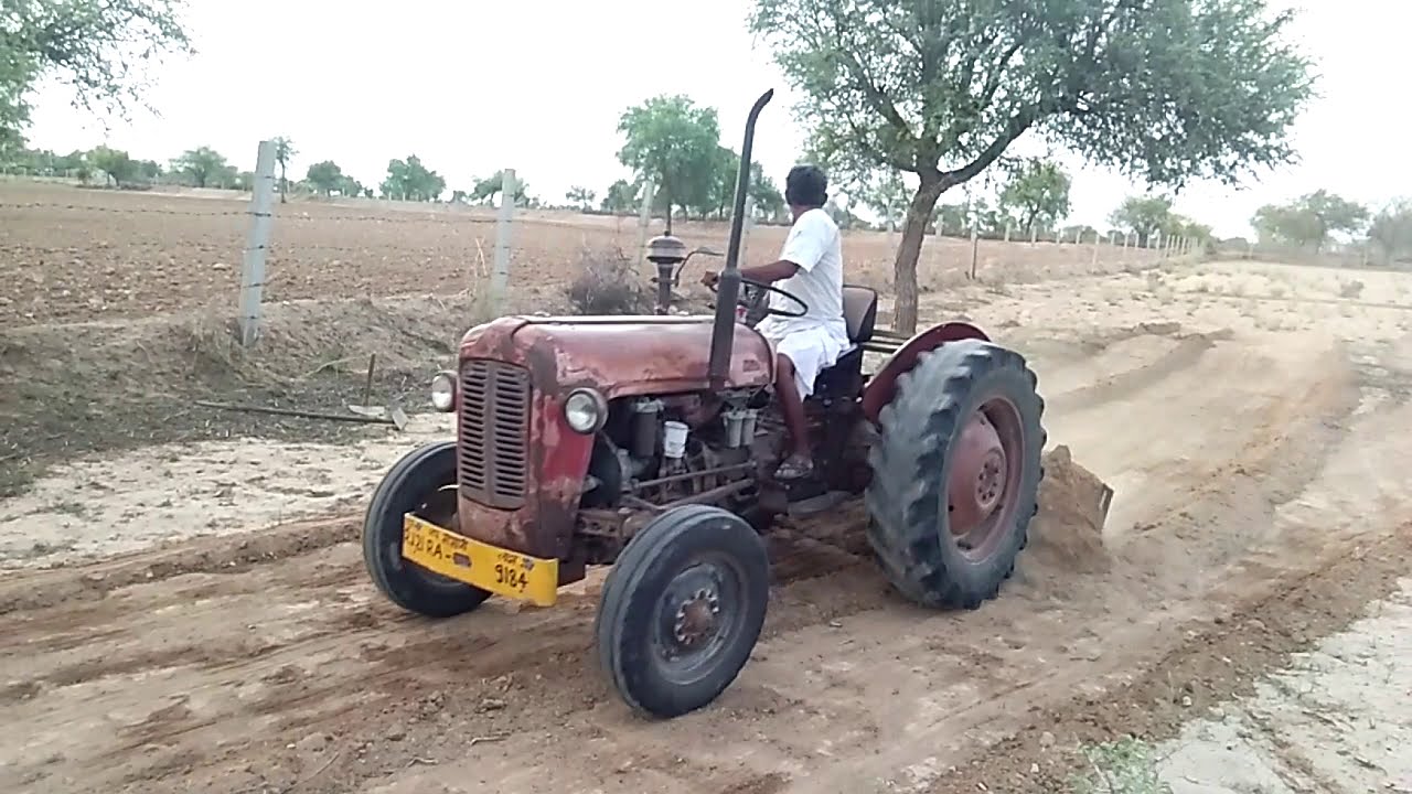 dangerous messi tractor !! powerful Massey Ferguson tractor - YouTube