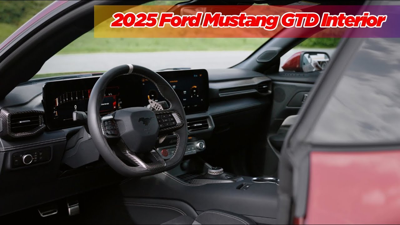 2025 Ford Mustang GTD Interior Design and Technology - YouTube