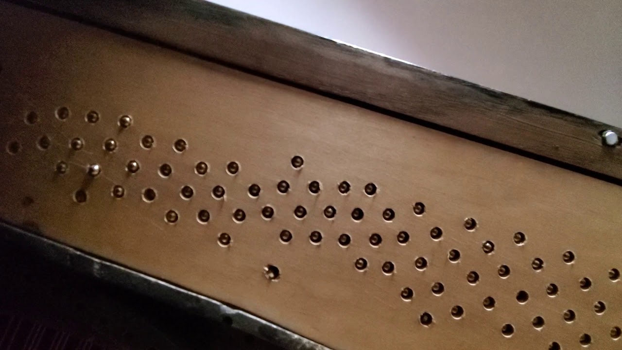 #259 Restoring An Old Steinway Piano- Measuring String Height - YouTube