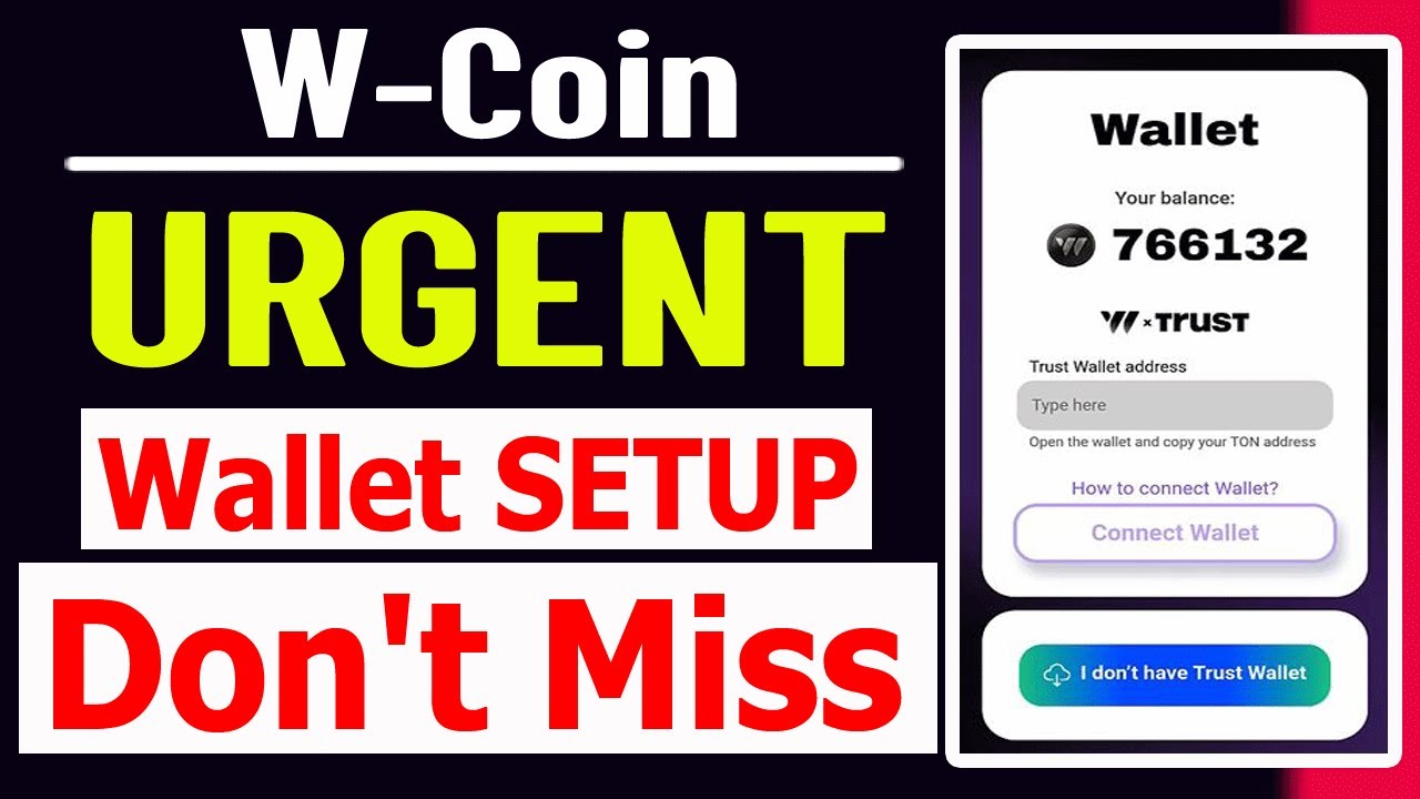 W Coin Wallet Setup | Listing Soon on Exchange - YouTube