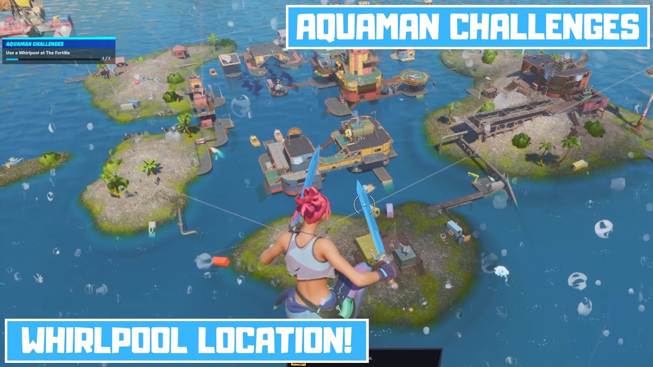 Use a Whirlpool at The Fortilla Location Fortnite Chapter 2 Season 3 ...