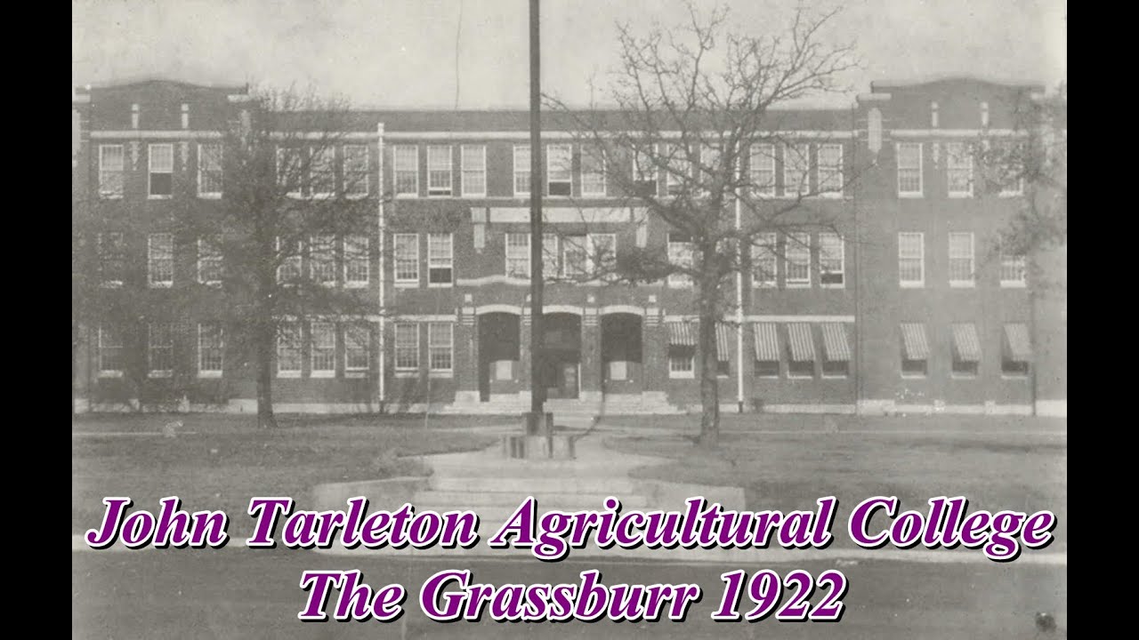 1922 John Tarleton Agricultural College yearbook: The Grassburr - YouTube