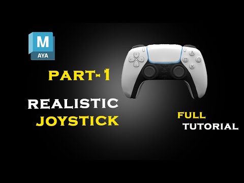 3d joystick modelling low poly part-1 || in maya