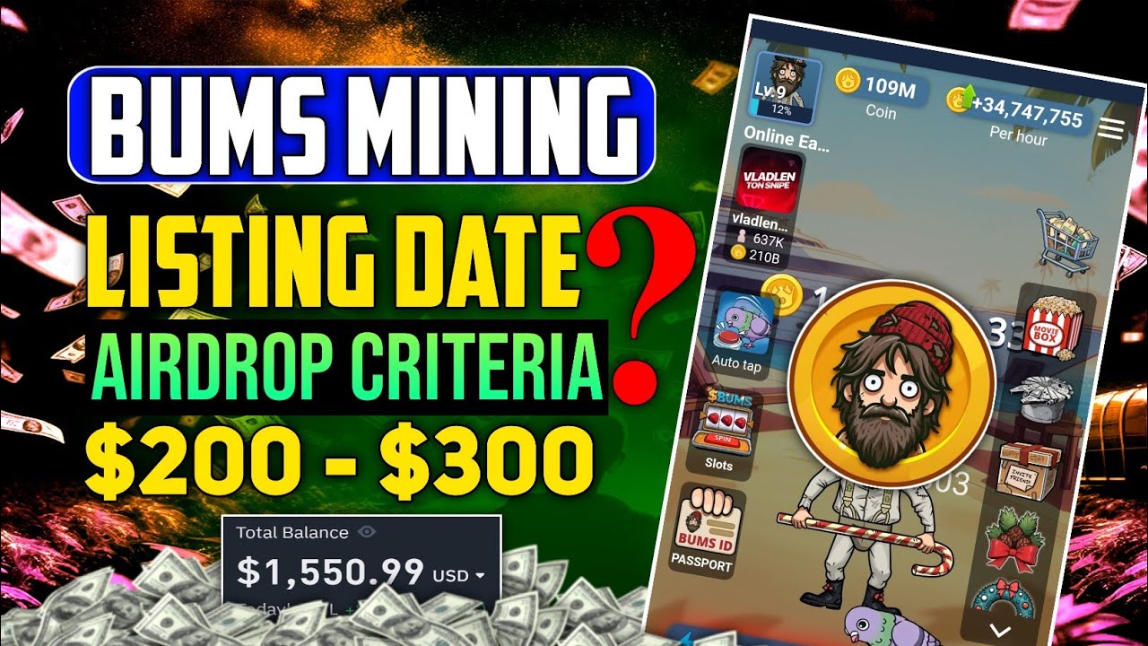 BUMS Airdrop Details You Won't Want to Miss! Bums lottery cards today ...