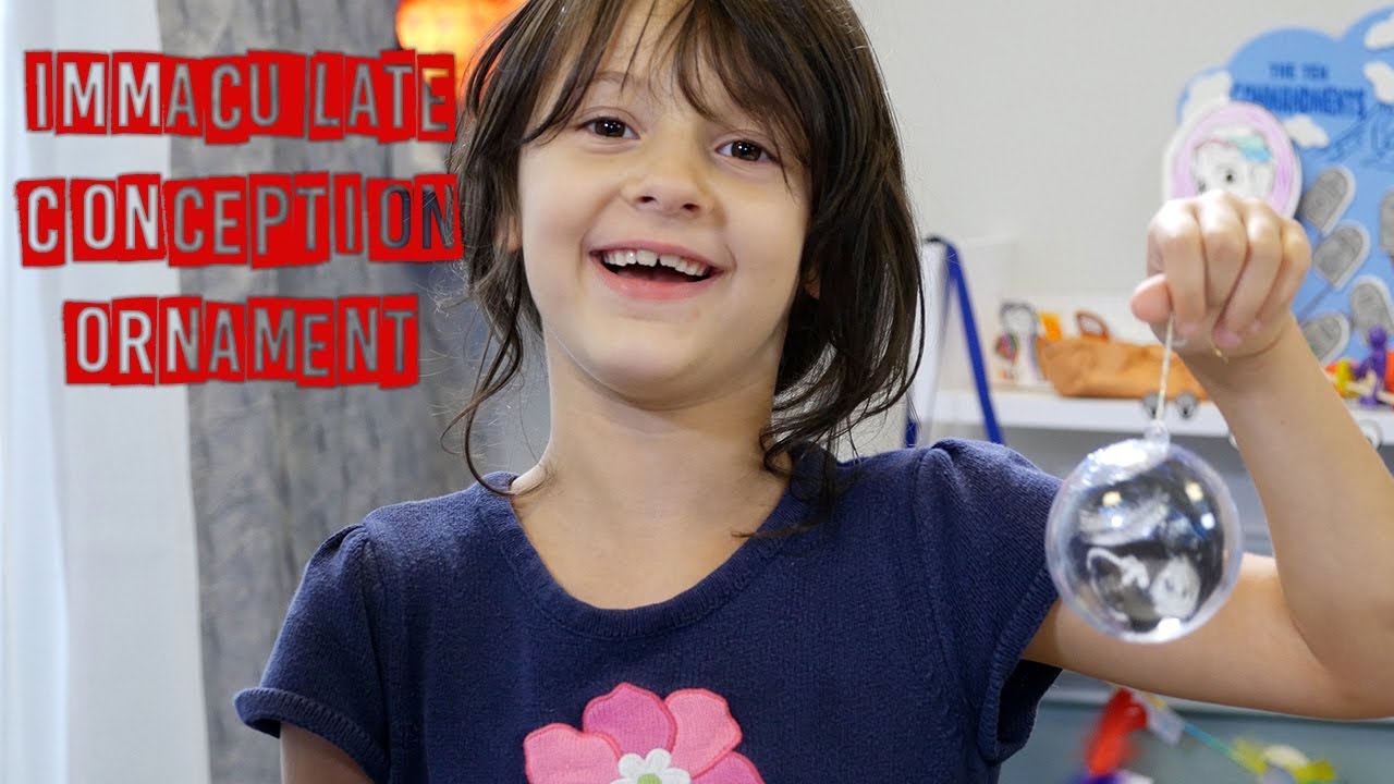 December 8th-Immaculate Conception Ornament craft - YouTube