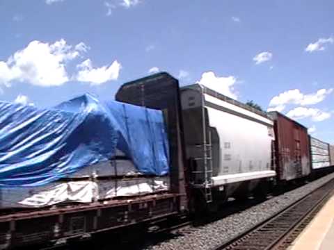 6/28/2010 BNSF 798 Leads Manifest Westbound On 2 - YouTube