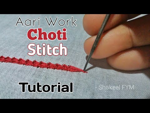 AARI WORK CHOTI STITCH TUTORIAL | Aari embroidery stitches - YouTube