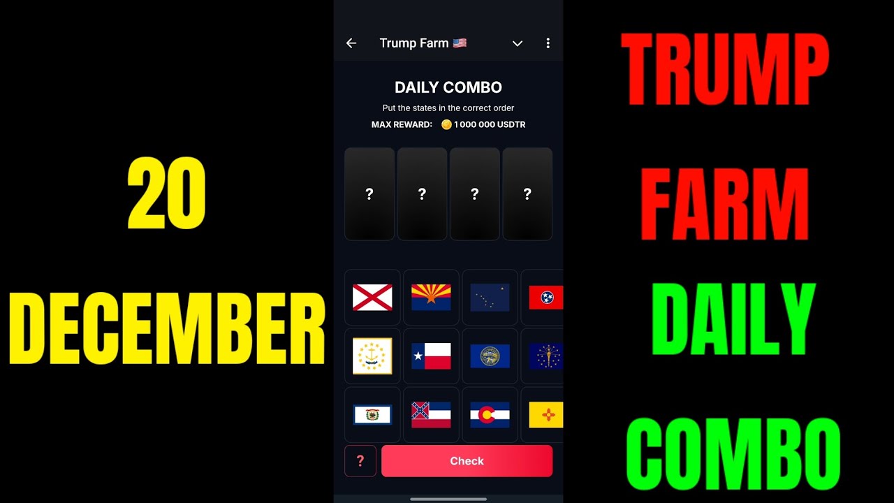 Trump Farm Daily Code 20 December | Trump Farm Combo Today - YouTube