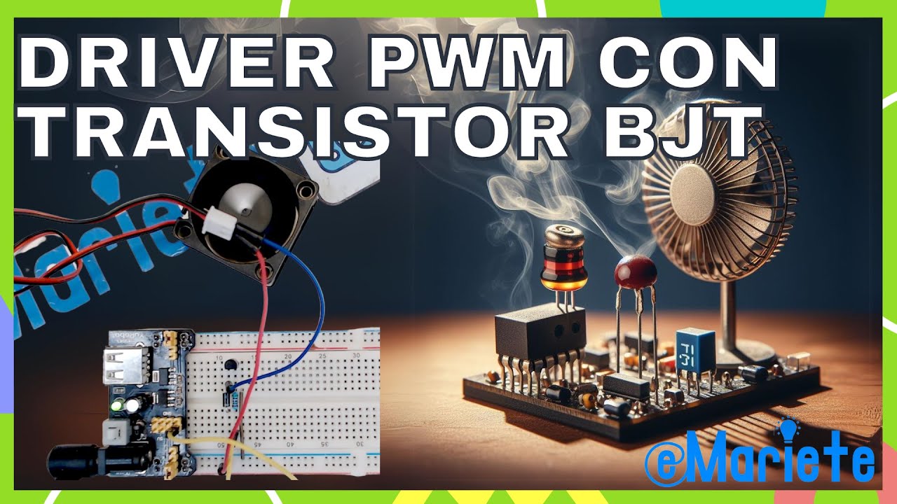 Driver PWM con transistor BJT BIEN HECHO (controla un ventilador, un ...