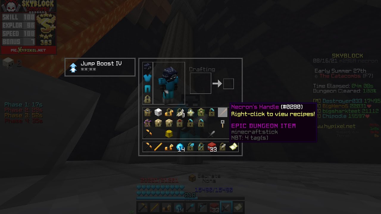 4th necron handle in 3.78k runs - YouTube