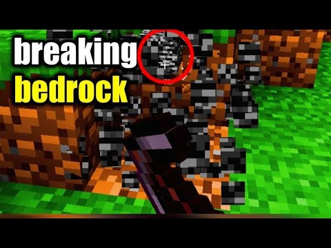 Survival minecraft bedrock breaking pickaxe 1.16 - YouTube