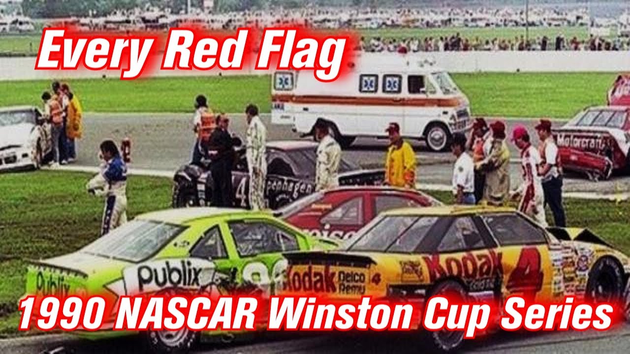 Every Red Flag: 1990 NASCAR Winston Cup Series - YouTube