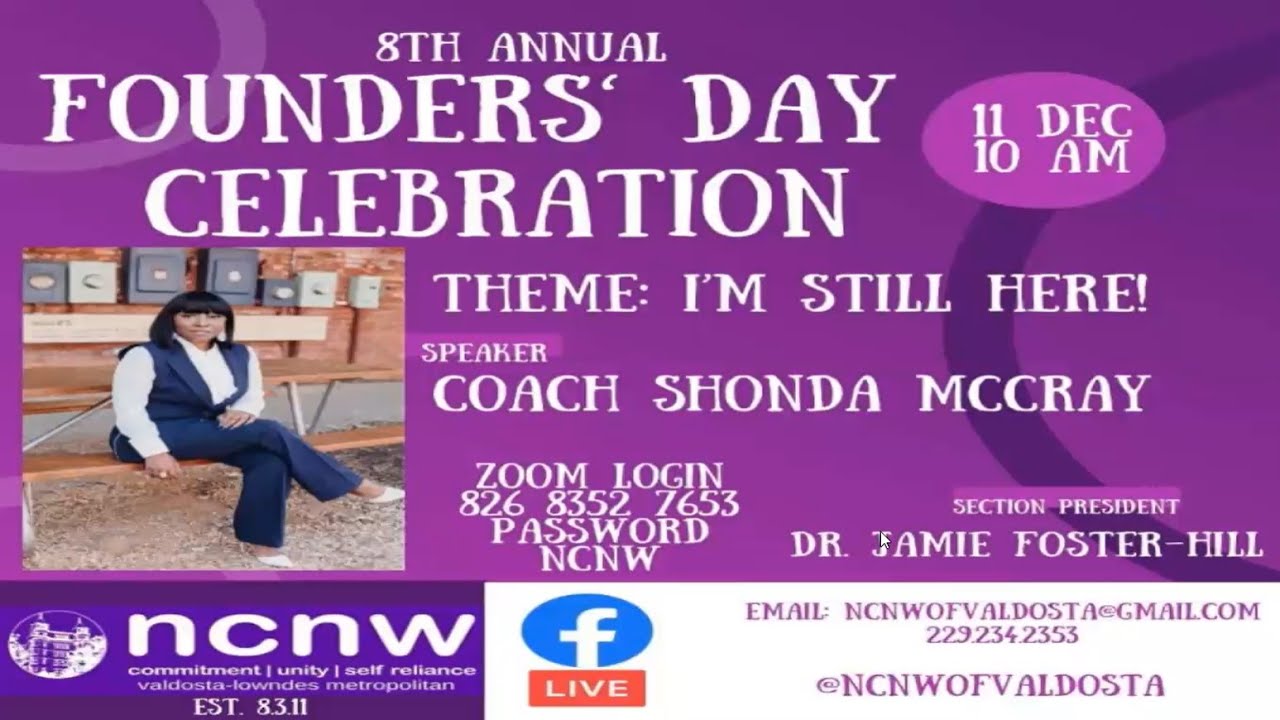 8th Annual Founders’ Day Celebration | NCNW Valdosta-Lowndes ...